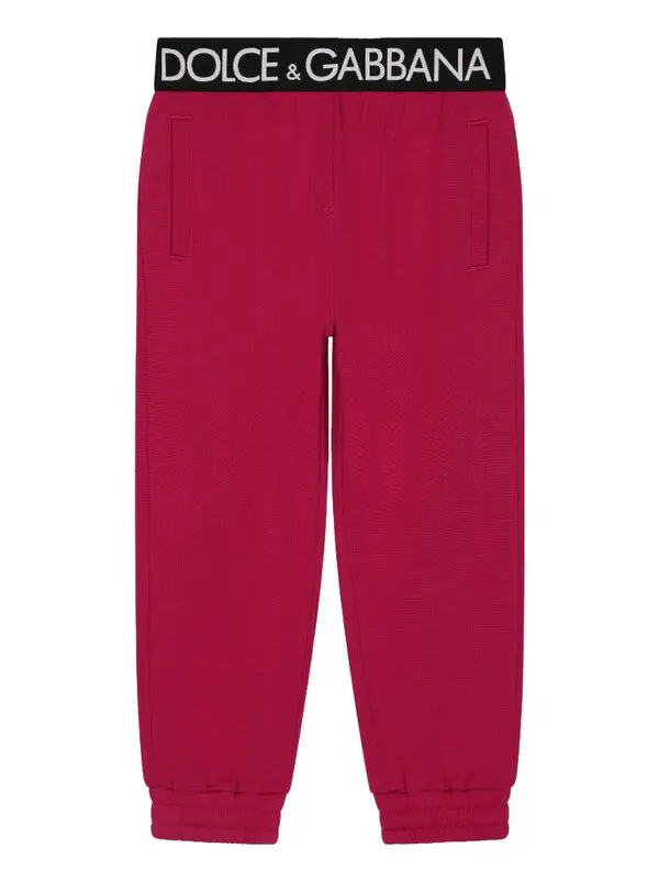 Dolce & Gabbana Logo Waistband Track Pants - Red