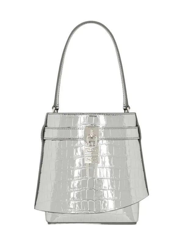 Givenchy Shark Lock Bucket Bag - Light-silver