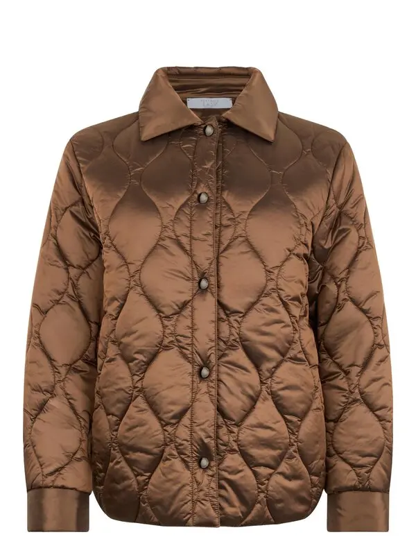 Peserico Diamond-quilted Jacket - Brown