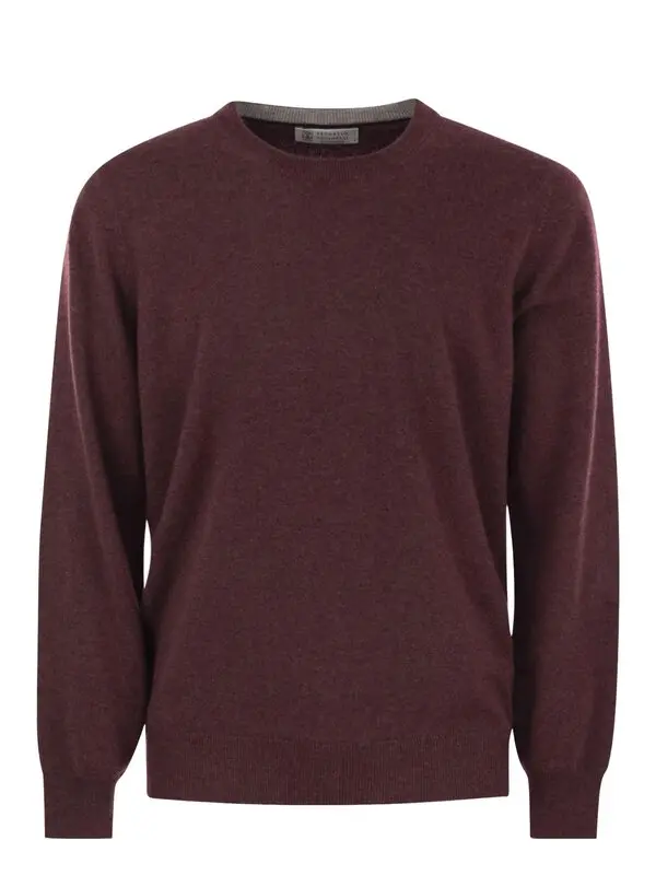 Brunello Cucinelli Crewneck Knitted Jumper - Red