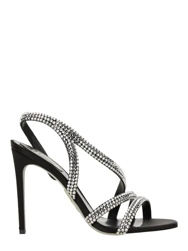 Rene Caovilla Embellished High-heeled Sandals - Black