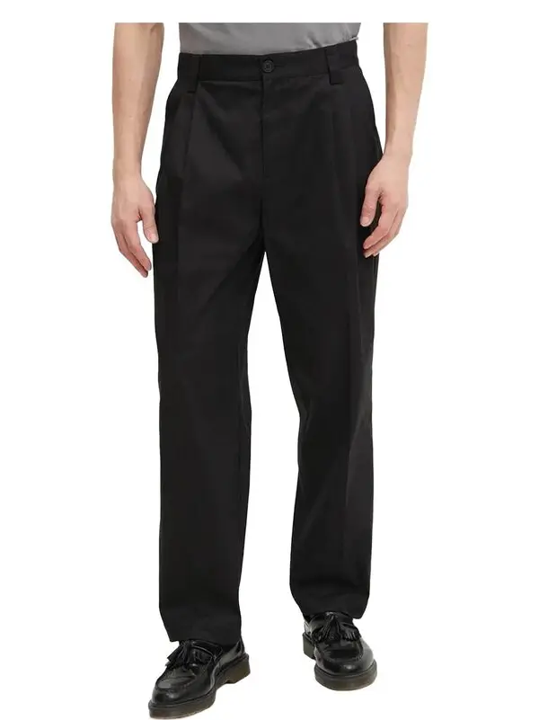Versace Tailored Trousers With Belt Loops - Black