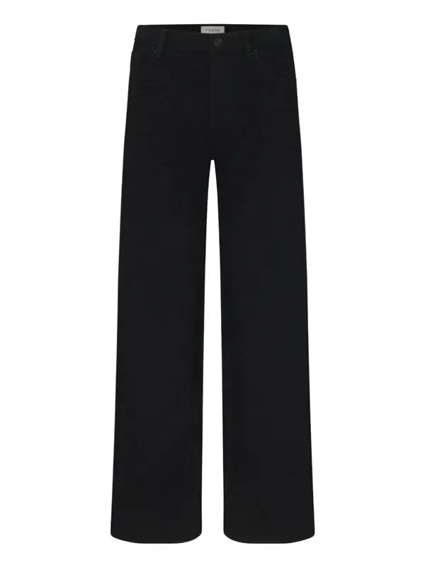 FRAME Palazzo Wide Leg Trousers - Black
