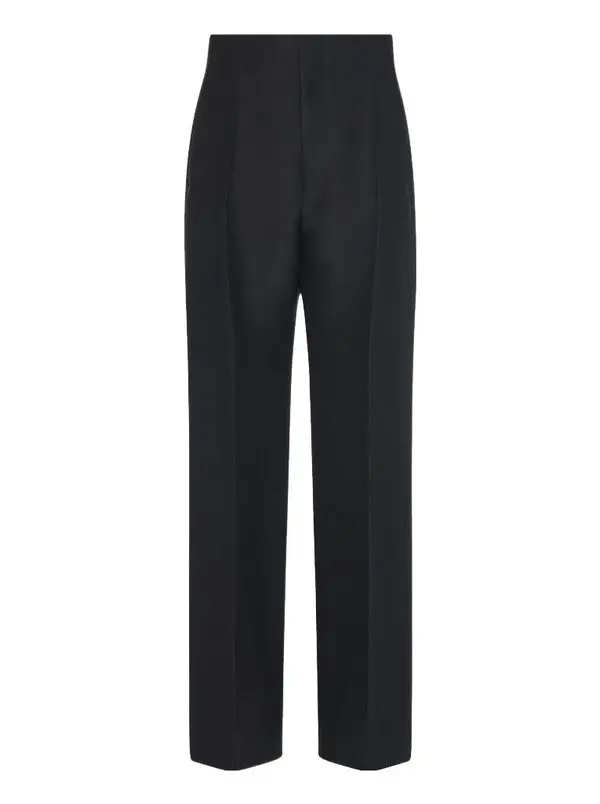 THE ROW Hector Straight-leg Trousers - Black