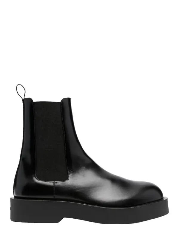 JIL SANDER Round Toe Chelsea Boots - Black