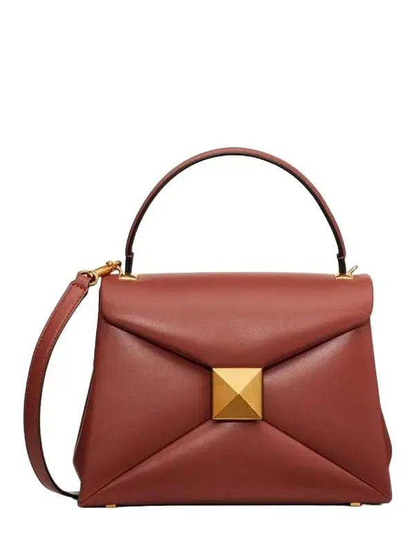 Valentino Garavani One Stud Small Tote Bag - Brown