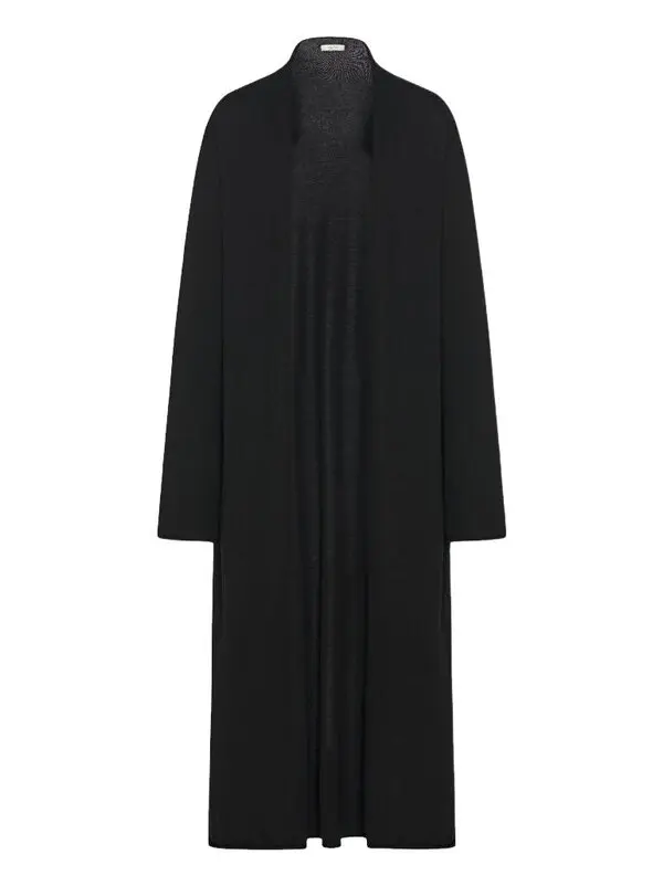 THE ROW Long Knitted Cardigan - Black