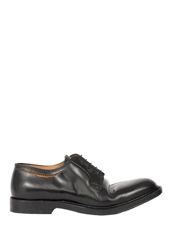 MAISON MARGIELA Round Toe Lace-up Shoes - Black