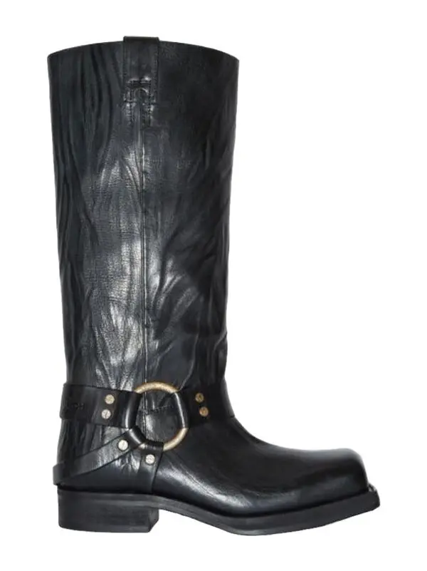 Acne Studios Square Toe Stirrup Boots - Gray