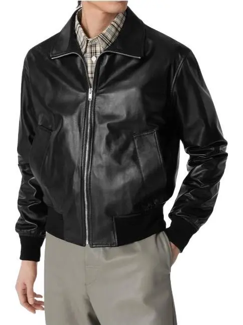 Bottega Veneta Leather Nappa Blouson - Black