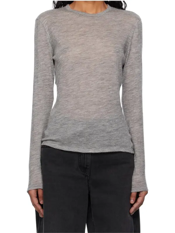 THE ROW Long-sleeved Sweater - Gray
