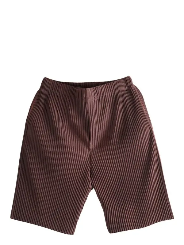 Issey Miyake Homme Plissé Pleated Shorts - Black