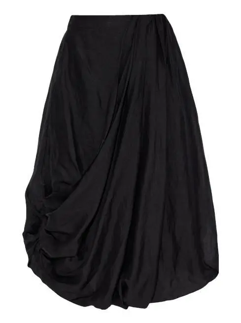 ALLSAINTS Nia Draped Skirt - Black