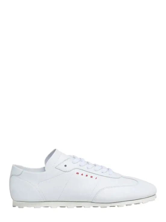 Marni Nappa Leather Softy Soccer Sneaker - White
