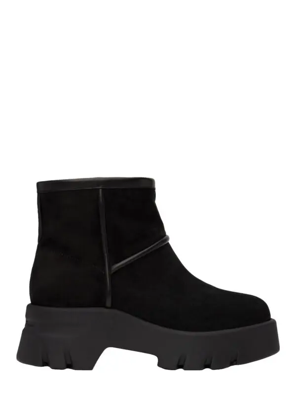 GIANVITO ROSSI Round Toe Thick Sole Short Boots - Black