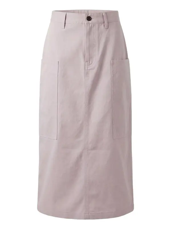 Gucci Mid-length Skirt With Embroidered Pocket - Light Pink