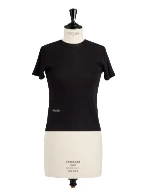 Dior Short-sleeved Crew Neck Sweater - Black