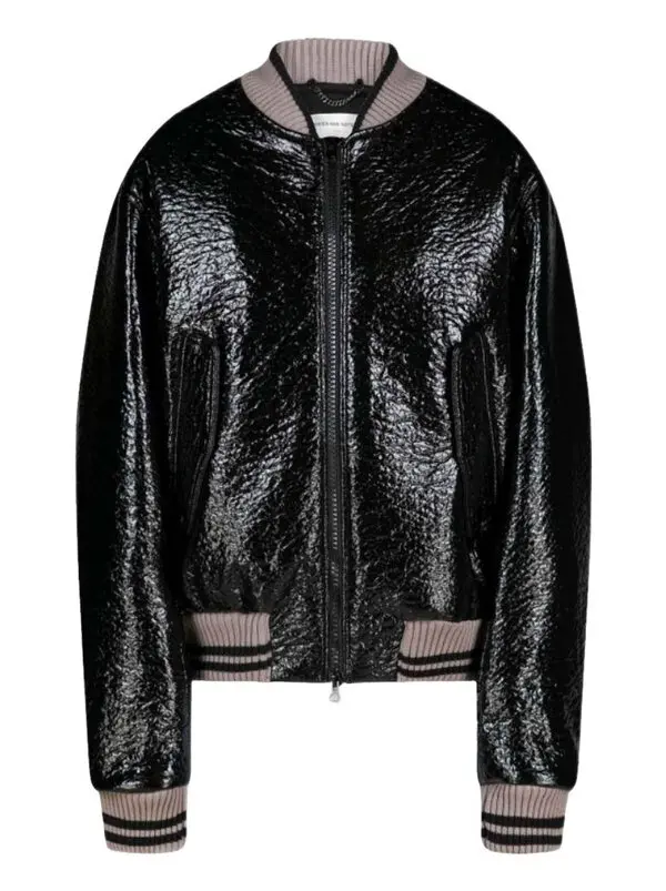 Dries Van Noten Long Sleeve Bomber Jacket - Black