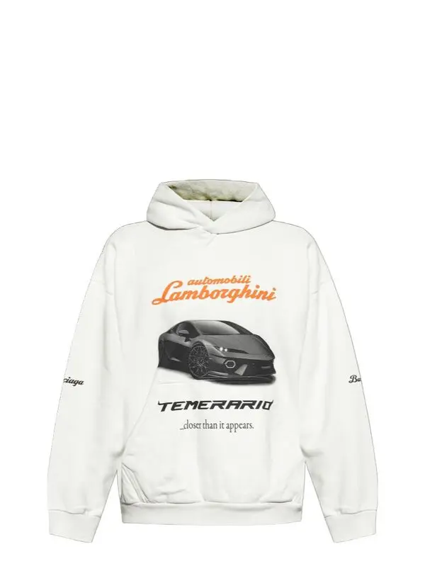 Balenciaga Automobili Lamborghini Hoodie - White
