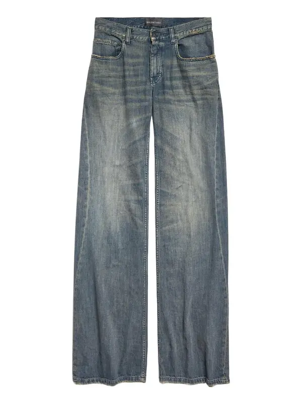 Balenciaga Wide-leg Jeans - Blue