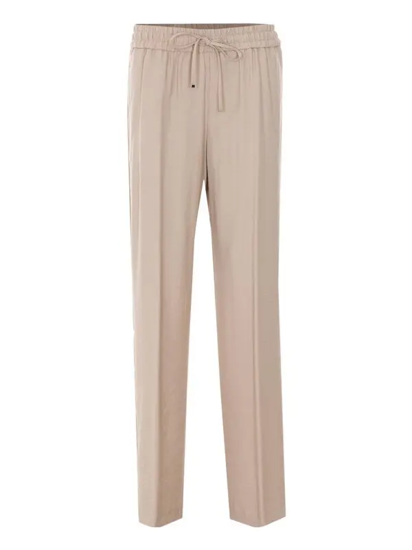 DONDUP Marisol Drawstring Flared Pants - Beige