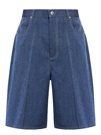 Bottega Veneta Knee-length Denim Shorts - Blue