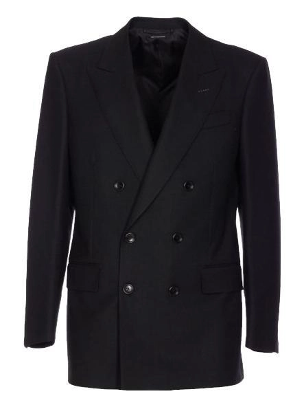 TOM FORD Double-breasted Jacket - Black