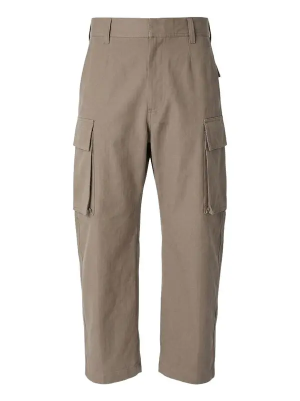 Bottega Veneta Twill Cargo Pants - Seal Ash
