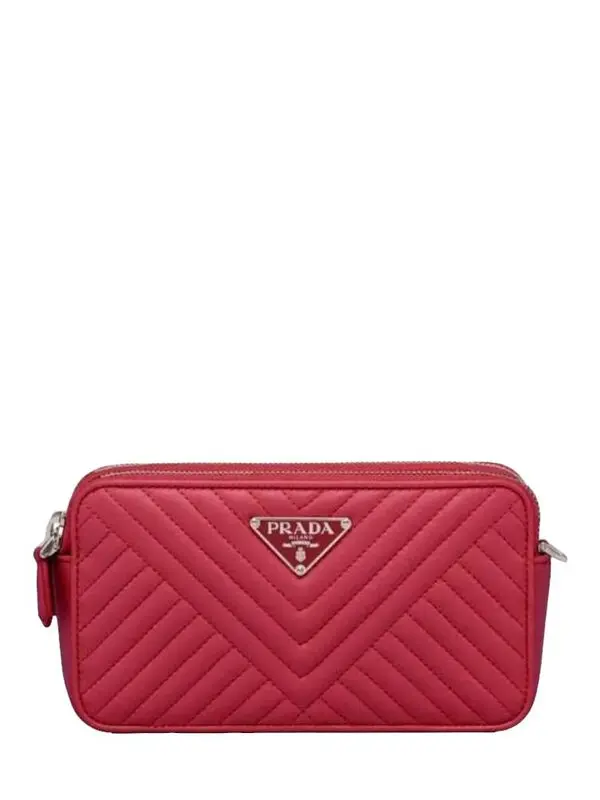 Prada Quilted Mini Bag - Red