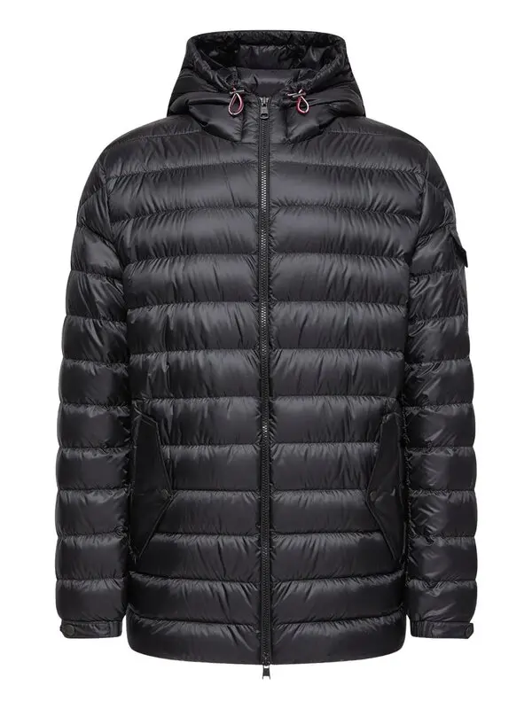 Moncler Oahu Hooded Short Padded Jacket - Black