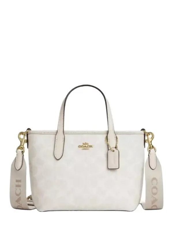 COACH Mini Pattern Shoulder Bag - White