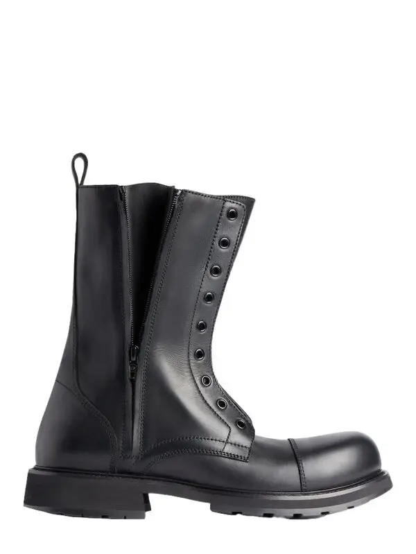Balenciaga Truck Lace-up Boots - Black