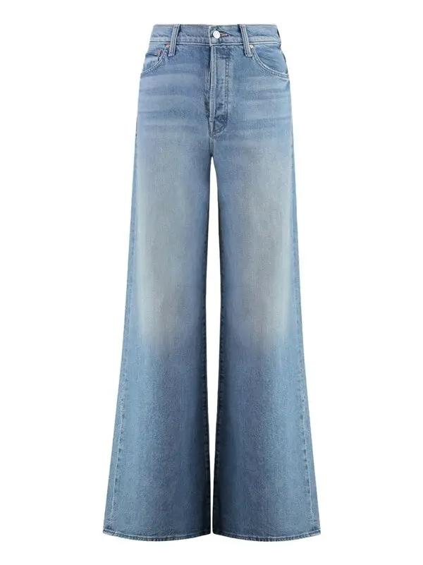 MOTHER The Ditcher Roller Flared Jeans - Blue