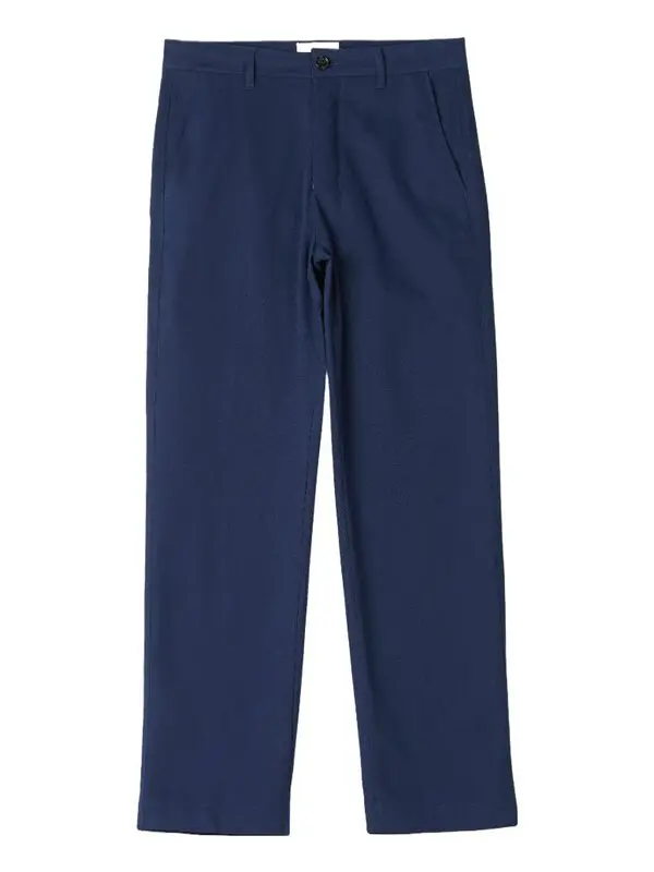 Ami Straight-leg Trousers - Blue