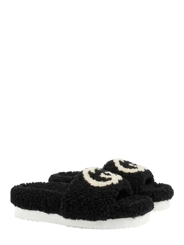 Gucci Interlocking G Slides - Black