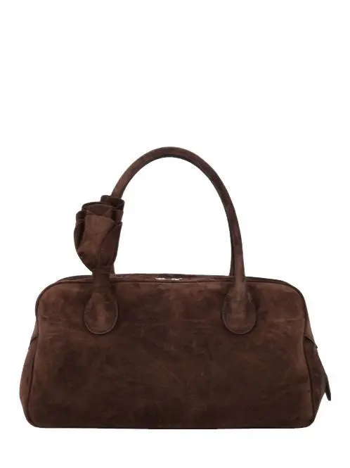 Magda Butrym Brigitte Flower-embellished Shoulder Bag - Brown