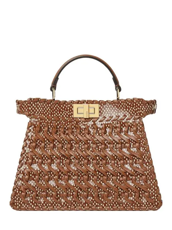 Fendi Peekaboo Iseeu Small Tote Bag - Brown