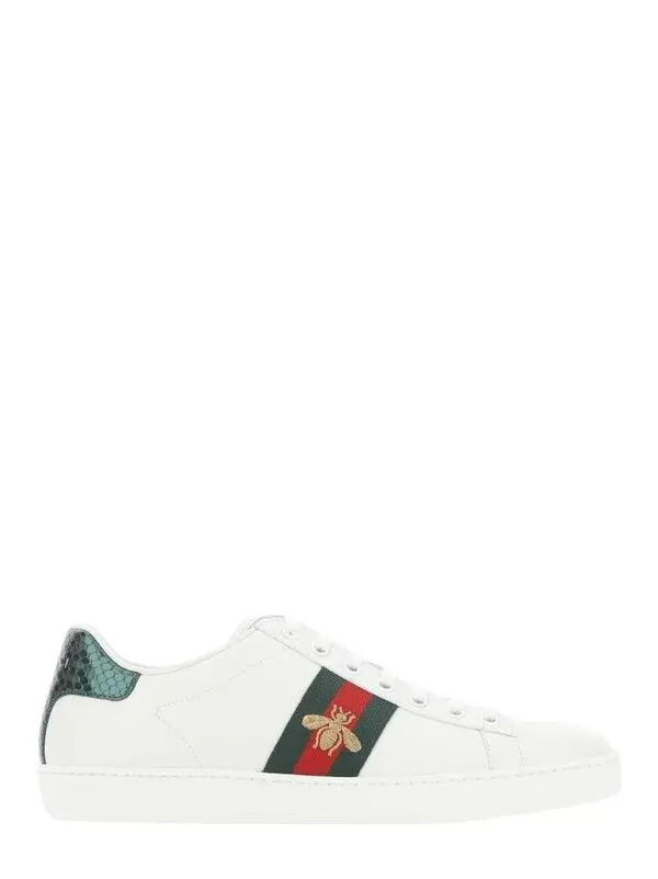 Gucci Ace Embroidered Sneakers - White