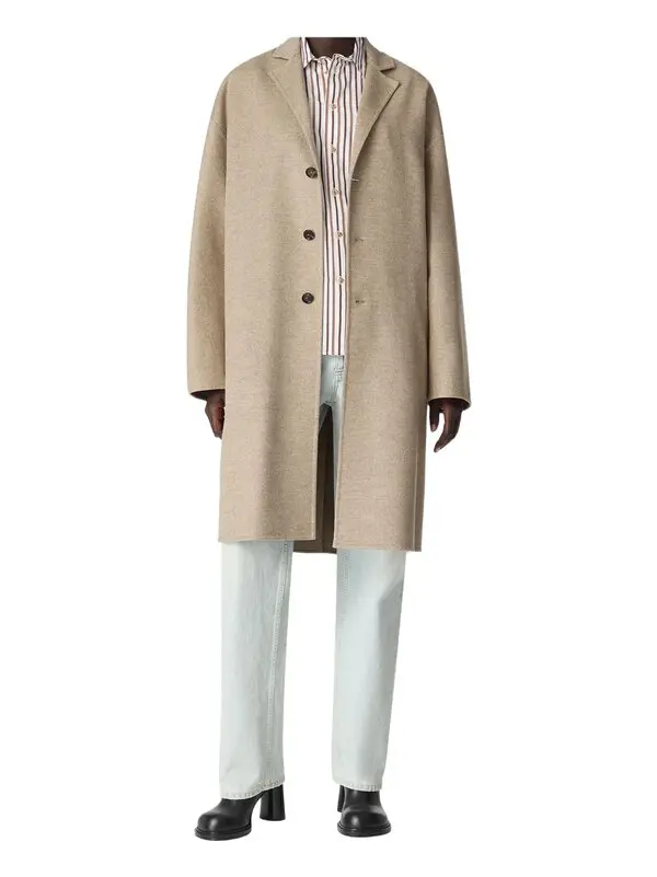 Bottega Veneta Lightweight Single-breasted Coat - Nude