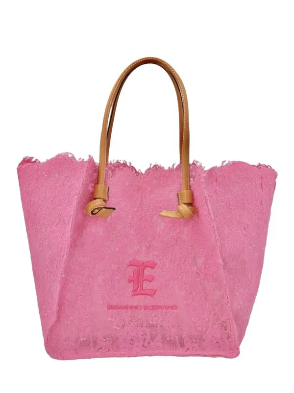 Ermanno Scervino Lace Tote Bag - Pink