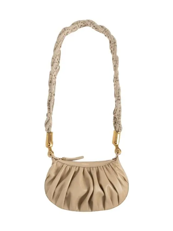 Balmain Frame Mini Shoulder Bag - Beige