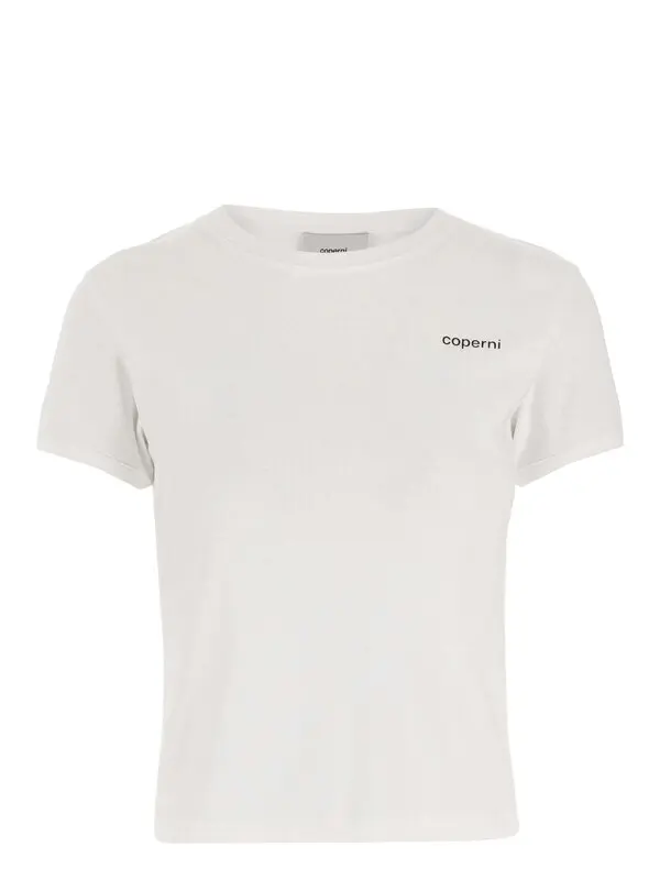 Coperni Short-sleeved T-shirt With Round Neck - White