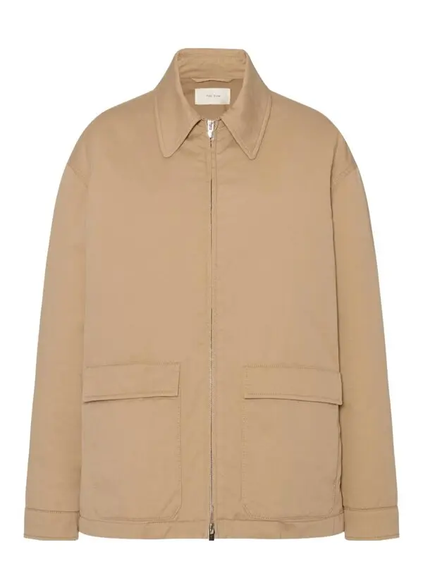 THE ROW Aurelius Cotton Cashmere Gabardine Jacket - Sand