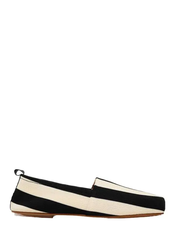 Jacquemus The Carré Striped Espadrilles - Black/white