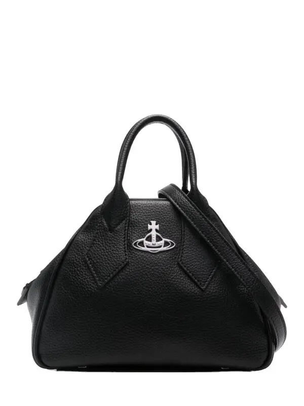 VIVIENNE WESTWOOD Small Yasmine Orb Plaque Tote Bag - Black