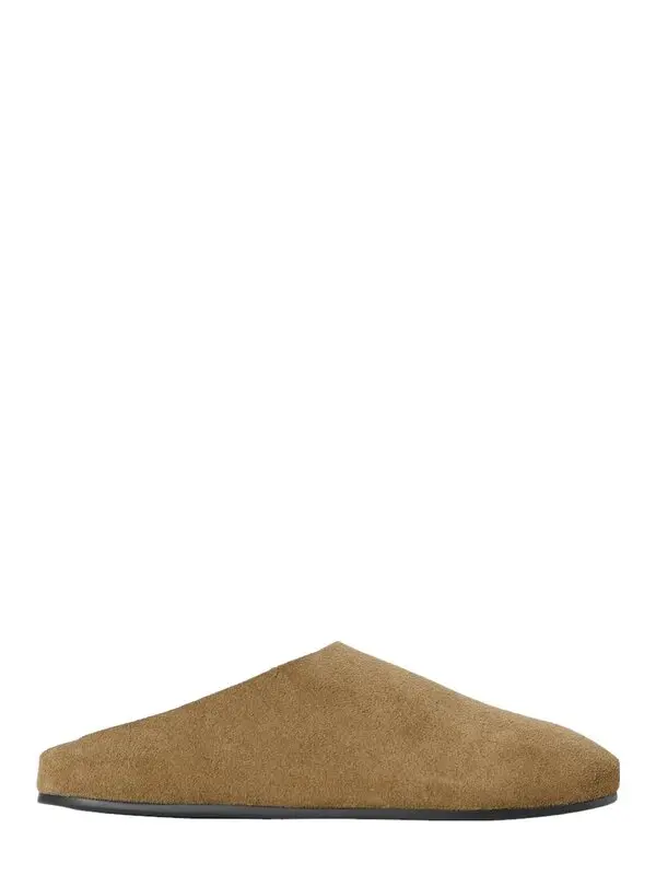 THE ROW Hudson Suede Mules - Brown