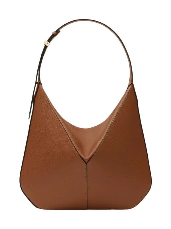 VALEXTRA Vivi Zipped Shoulder Bag - Brown
