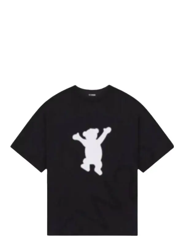 We11Done Teddy Bear Print T-shirt - Black