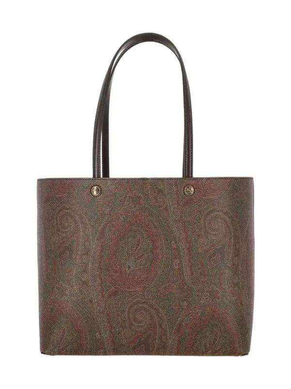 Etro Paisley Jacquard Top Handle Bag - Brown