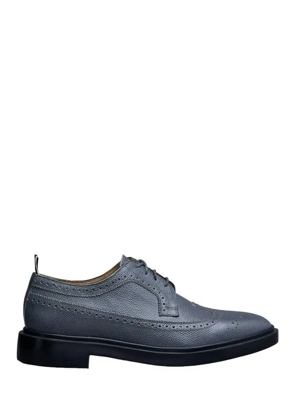 Thom Browne Almond Toe Leather Brogues - Grey